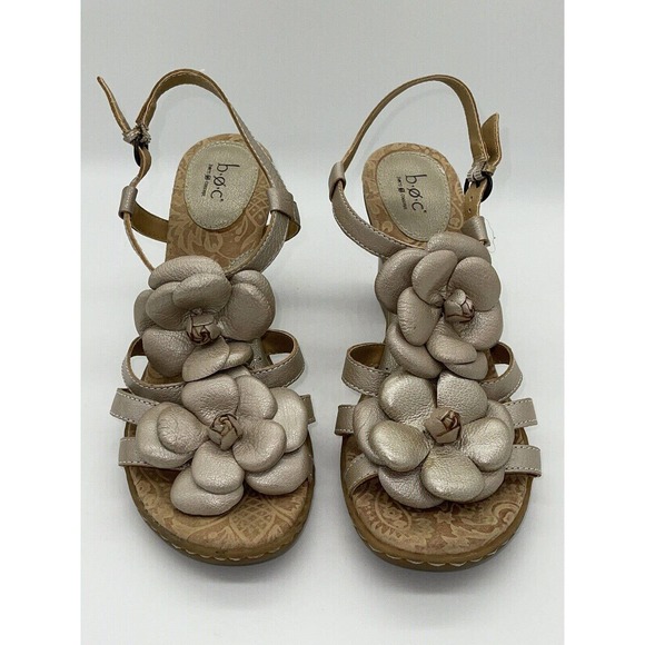 boc | Shoes | Boc Born Concepts Womens Size 9 Champagne Gold Leather ...